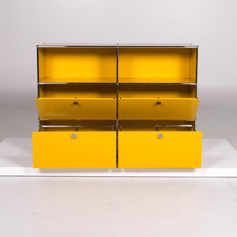 Usm Haller Metal Sideboard Yellow Shelf Office Furniture at 1stDibs