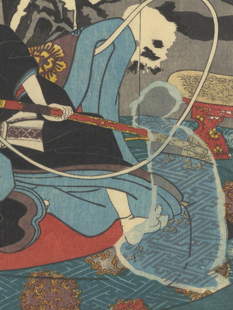 Utagawa Kuniyoshi - Kuniyoshi Ghost and Warrior Japanese Woodblock ...