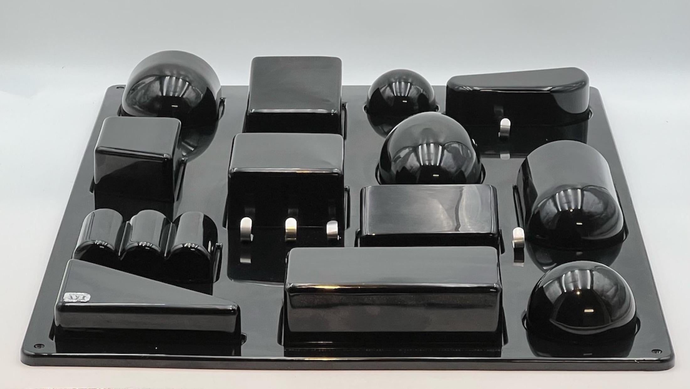 Uten.Silo II in Black by Design M Ingo Maurer Dorothee Becker Design, 1970s For Sale at 1stDibs