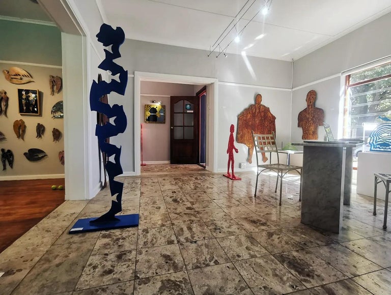 Uwe Pfaff - Large Limited Edition Mild Steel Sculpture "I am the Blue ...