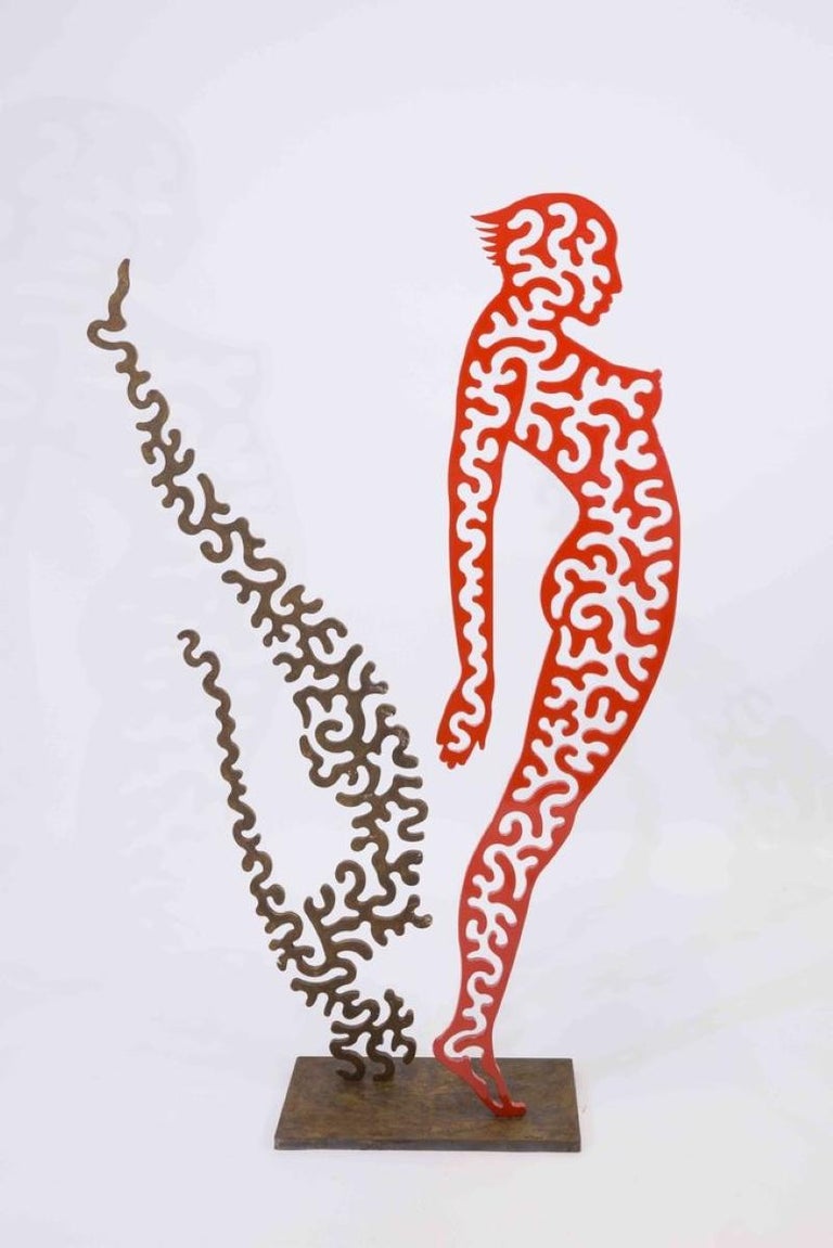 Uwe Pfaff - Large Limited Edition Mild Steel Sculpture "Surprise ...