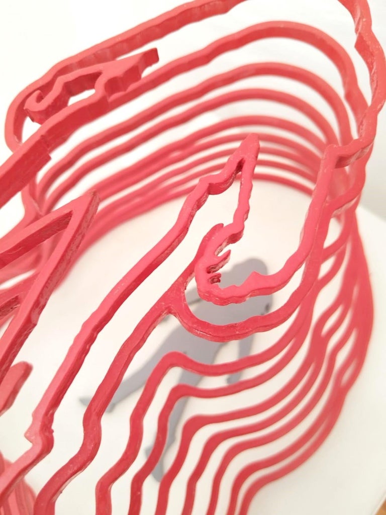 Uwe Pfaff - Limited Edition Kinetic Mild Steel Sculpture "Goodbye Merle ...