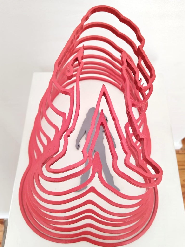 Uwe Pfaff - Limited Edition Kinetic Mild Steel Sculpture "Goodbye Merle ...