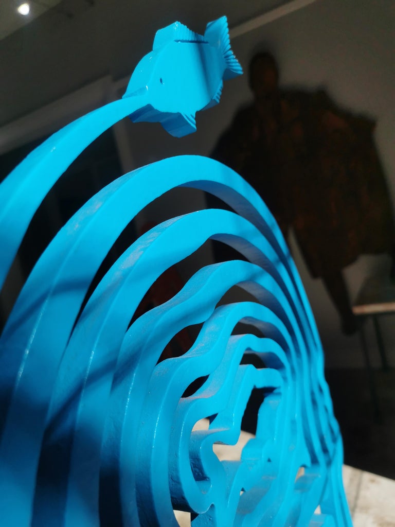 Uwe Pfaff - Limited Edition Painted Steel Sculpture "Coming Home" For ...