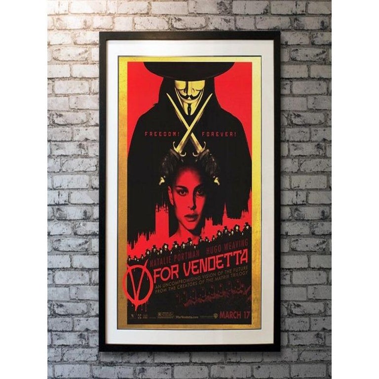 V For Vendetta, Unframed Poster '2005' For Sale at 1stDibs