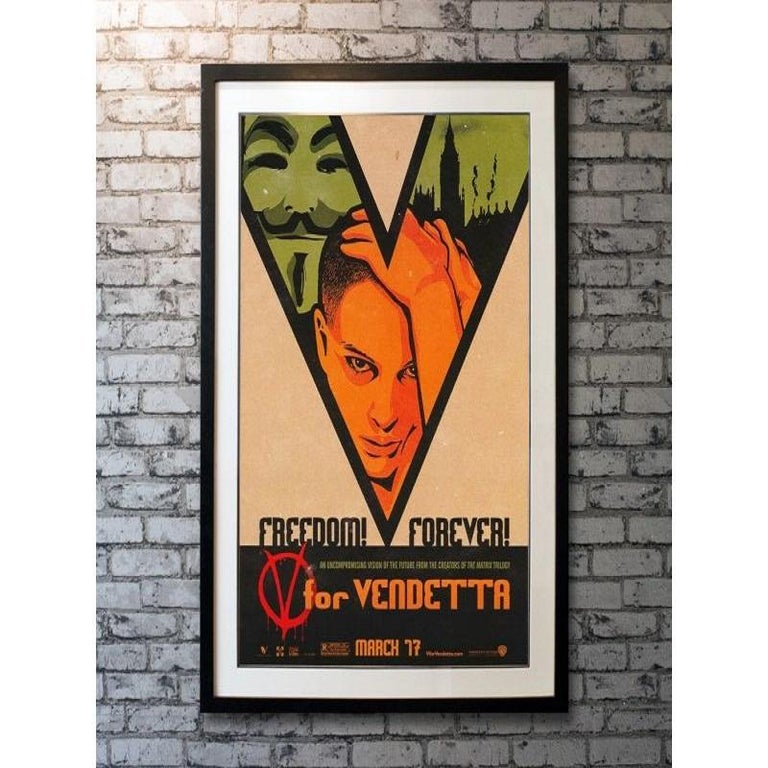 V For Vendetta, Unframed Poster '2005' For Sale at 1stDibs