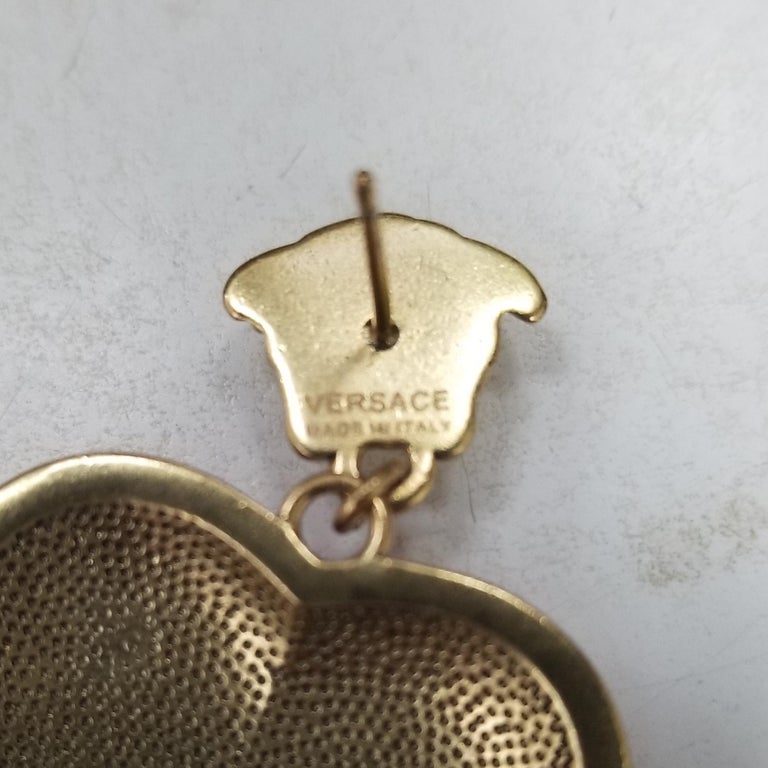 V-Mine Versace Valentine Red Heart Earrings at 1stDibs | versace heart ...