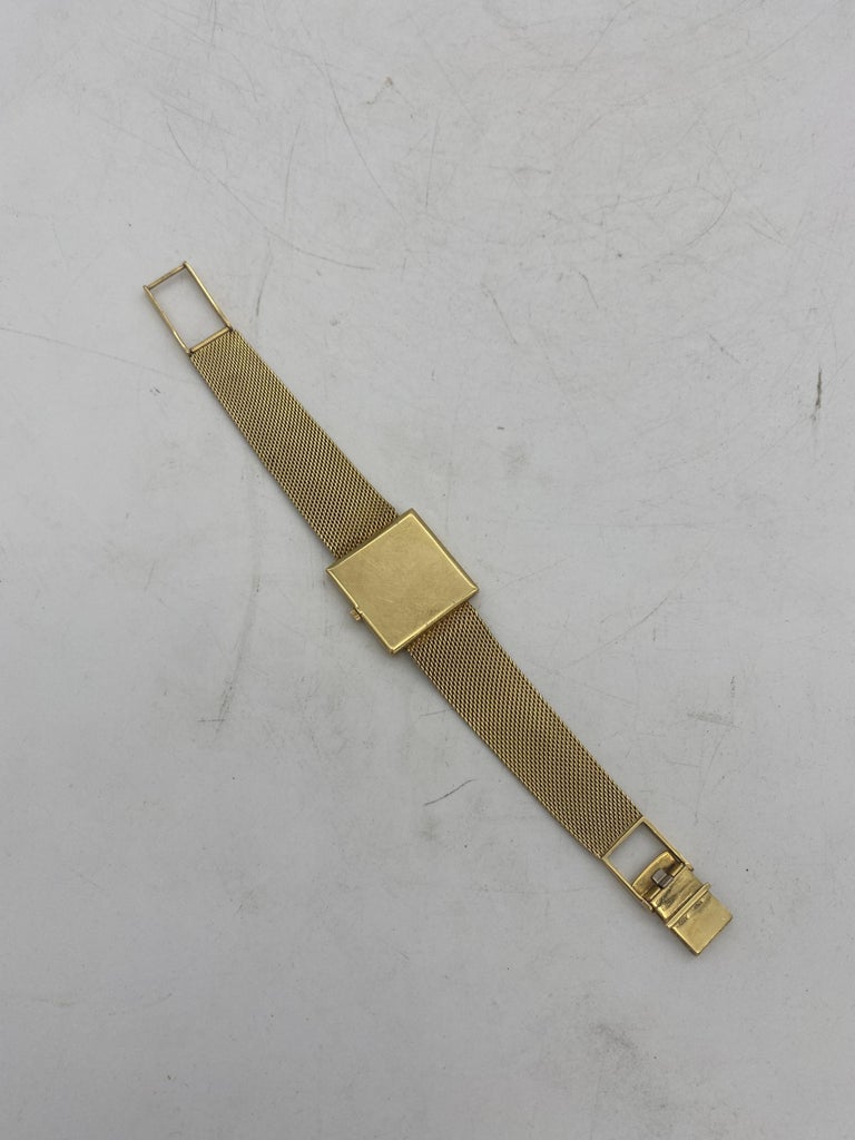 Vacheron Constantin 18k Square Gold Ladies Watch For Sale at 1stDibs
