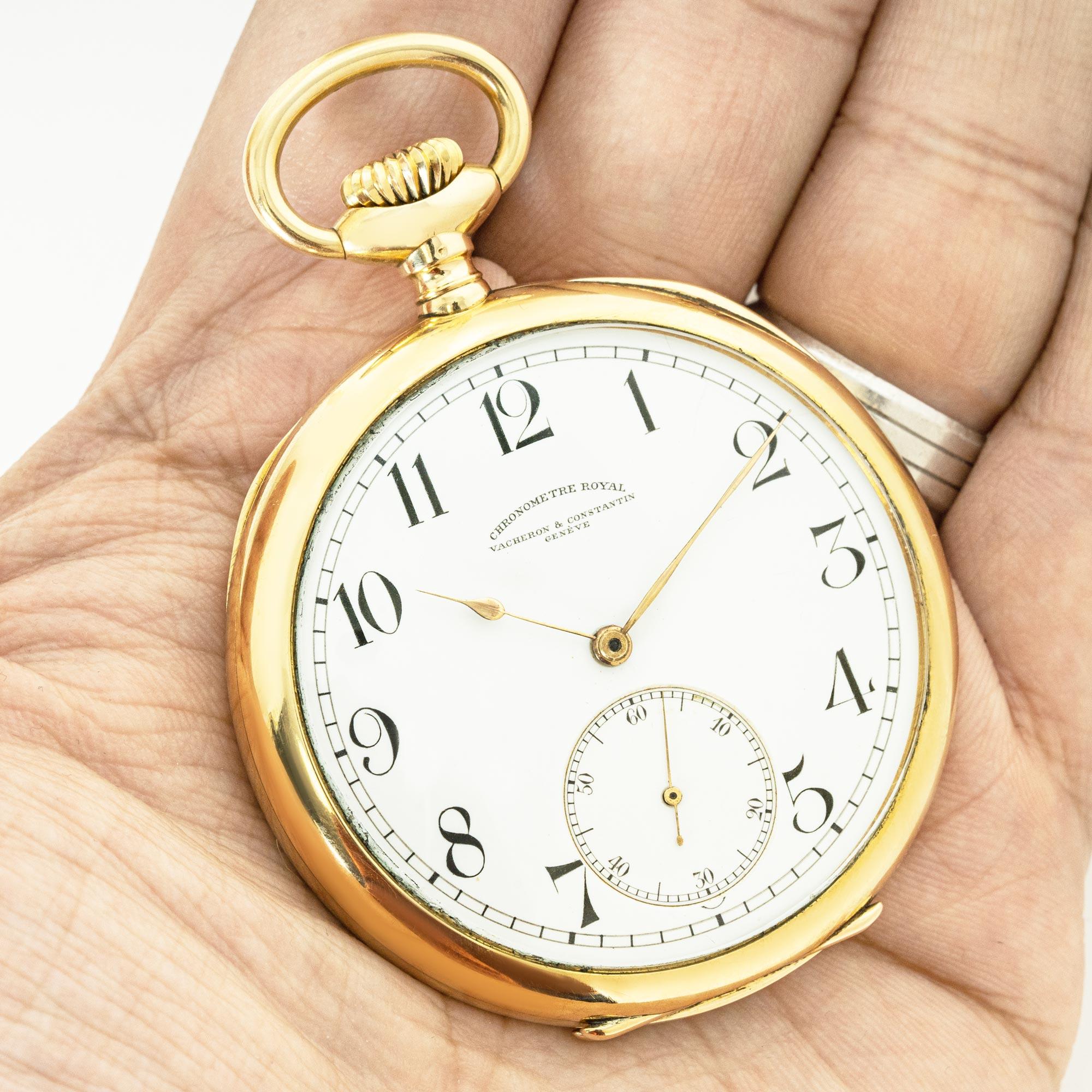 Vacheron and Constantin. A Gold Chronometre Royal Pocket Watch B&P ...