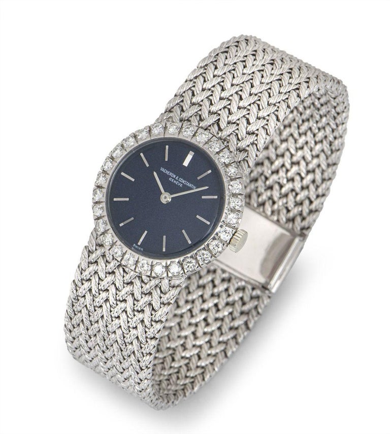Vacheron Constantin Cocktail Dress Watch White Gold Diamond Set 7646 ...