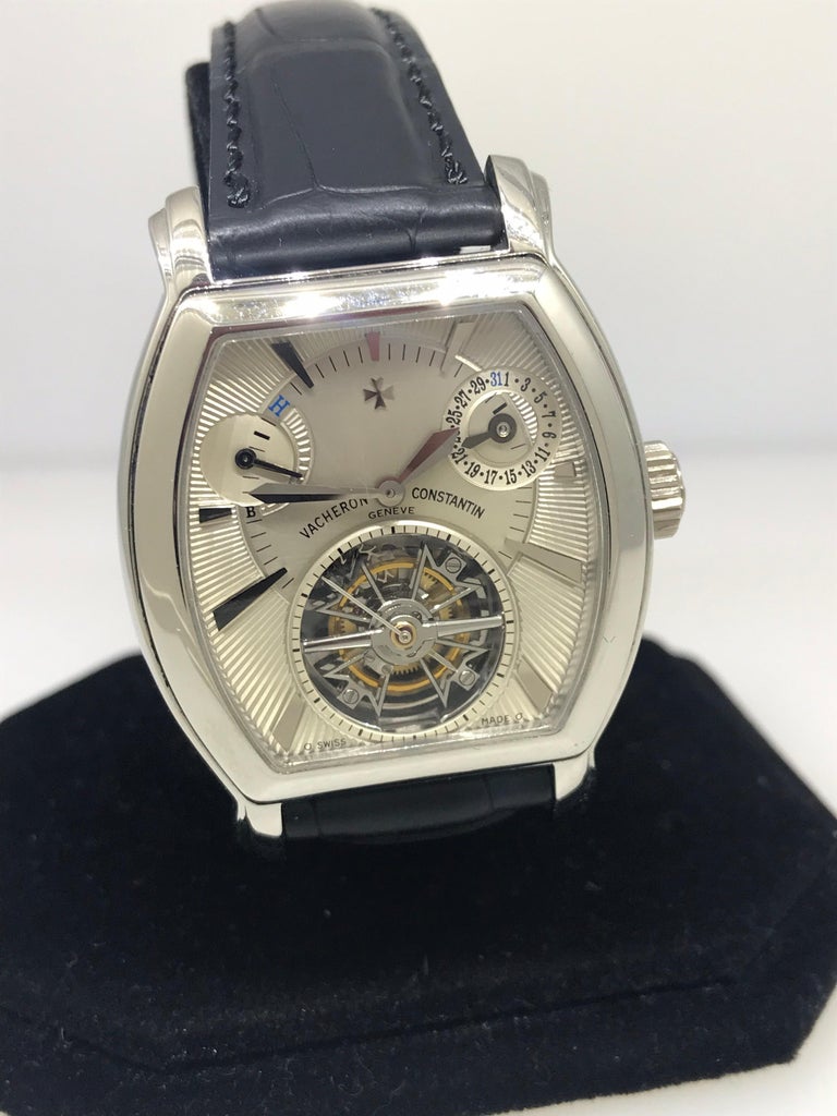 Vacheron Constantin Malte Platinum Tonneau Shape Tourbillon Men's Watch ...