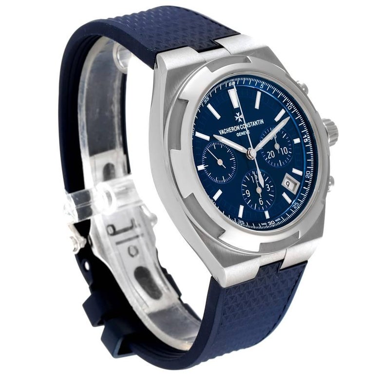 Vacheron Constantin Overseas Blue Dial Chronograph Mens Watch 5500V ...