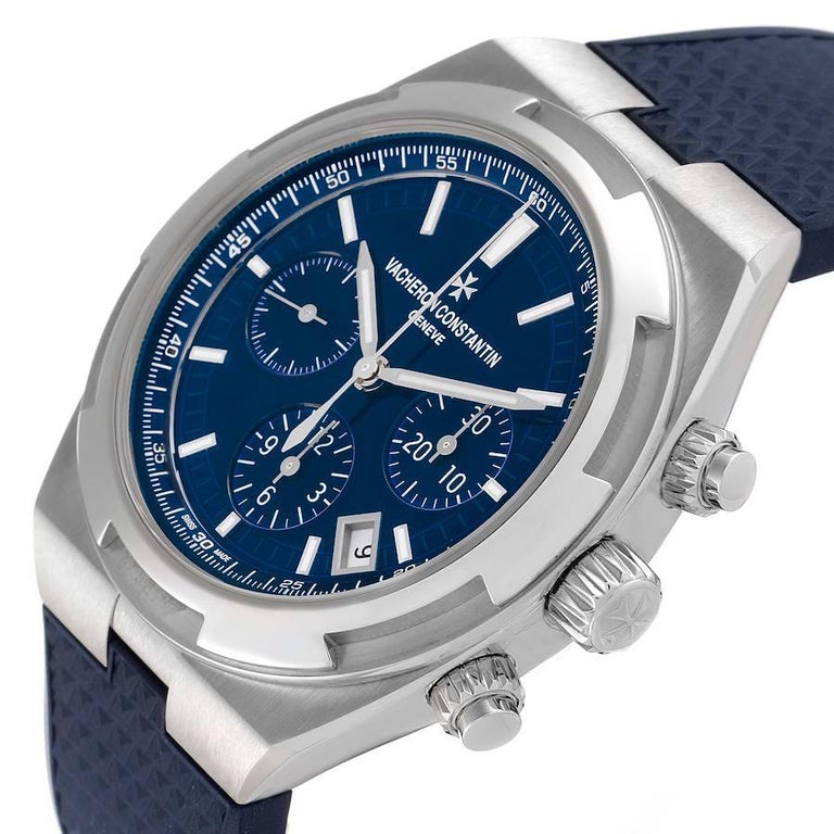 Vacheron Constantin Overseas Blue Dial Chronograph Mens Watch 5500V ...
