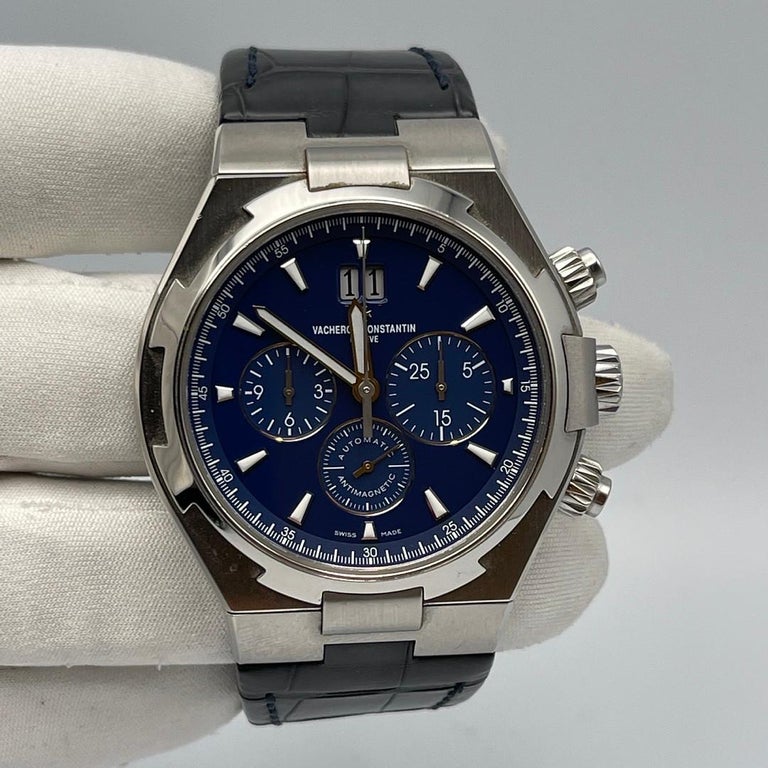 Vacheron Constantin Overseas Chronograph Stainless Steel Blue Dial ...