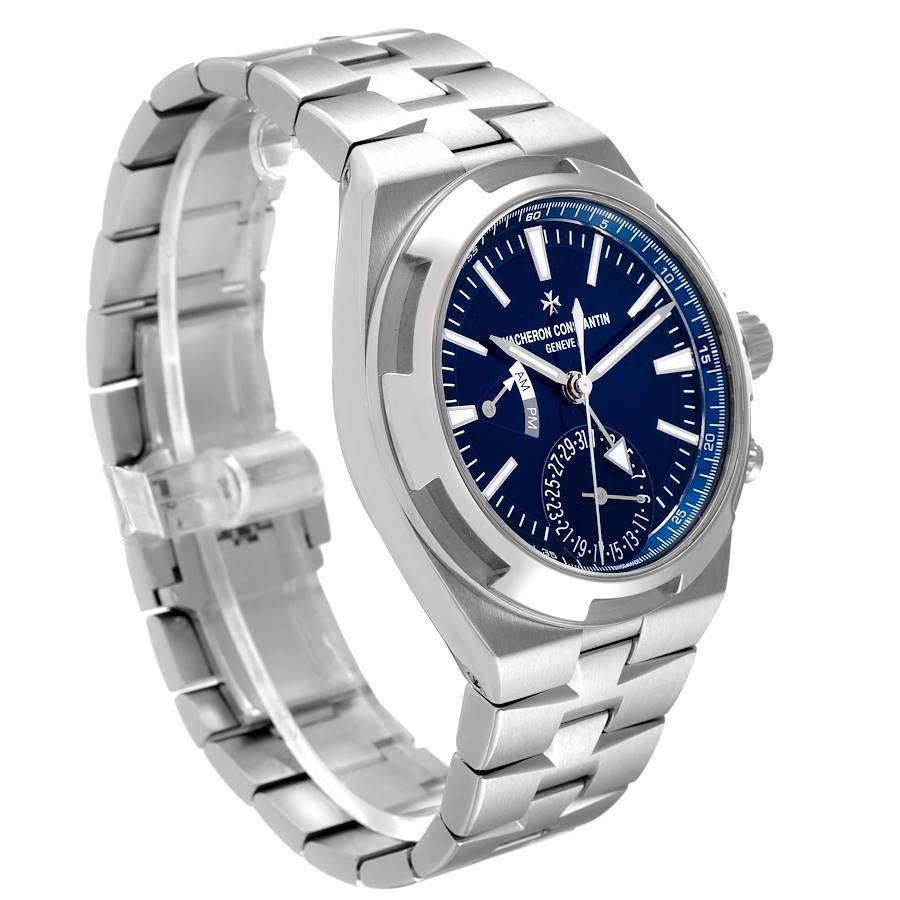 Vacheron Constantin Overseas Dual Time Blue Dial Steel Watch 7900V Box ...
