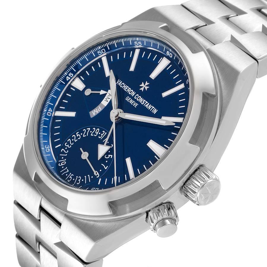 Vacheron Constantin Overseas Dual Time Blue Dial Steel Watch 7900V Box ...