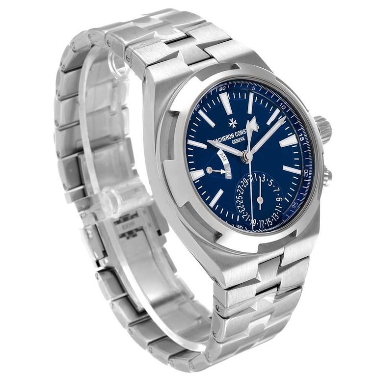 Vacheron Constantin Overseas Dual Time Blue Dial Steel Watch 7900V ...