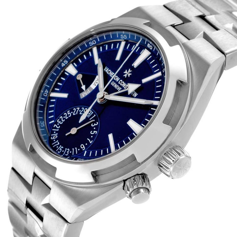 Vacheron Constantin Overseas Dual Time Blue Dial Steel Watch 7900V ...