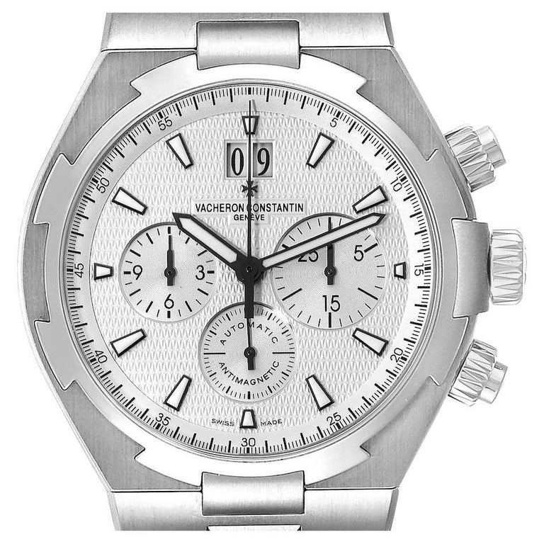Vacheron Constantin Overseas Silver Dial Chronograph Mens Watch 49150 ...