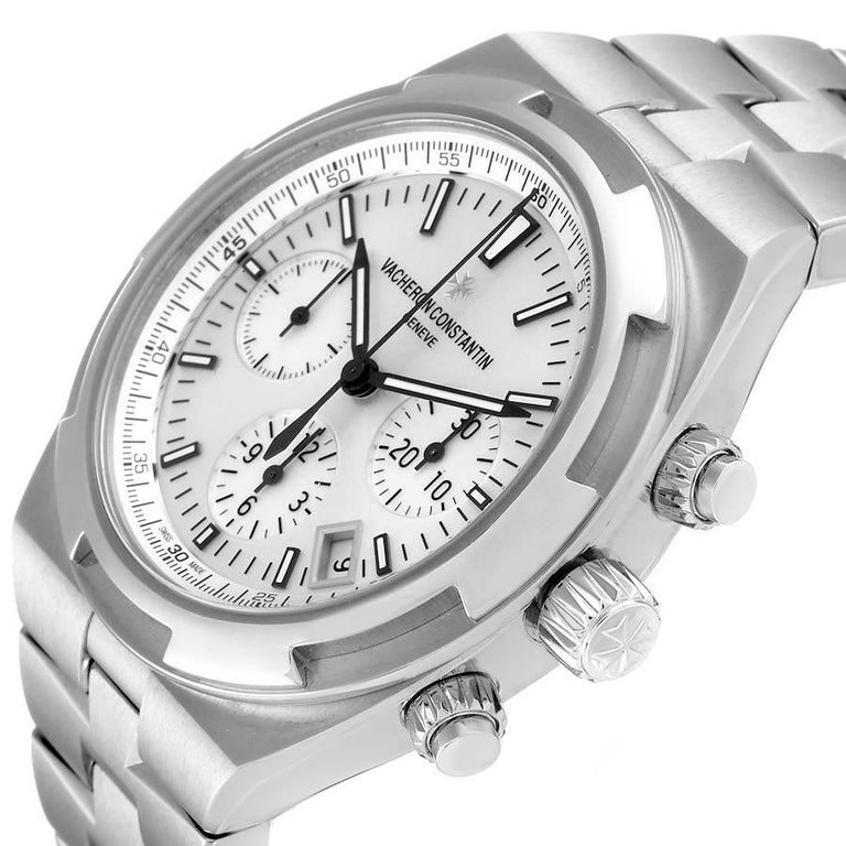 Vacheron Constantin Overseas Silver Dial Chronograph Mens Watch 5500V ...