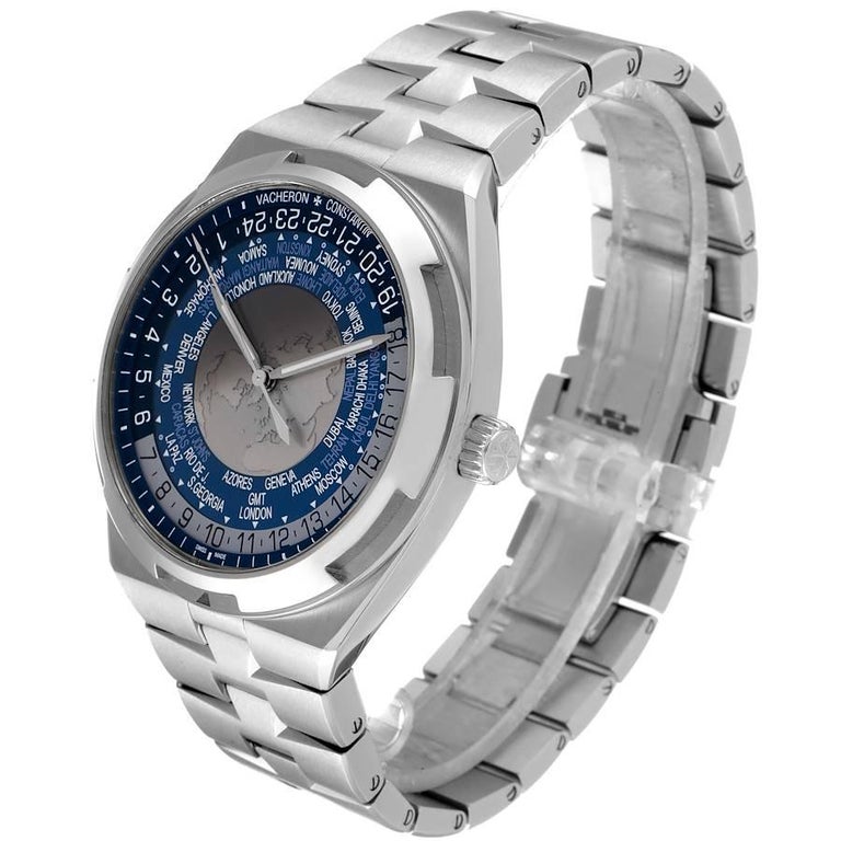 Vacheron Constantin Overseas World Time Steel Mens Watch 7700V For Sale ...