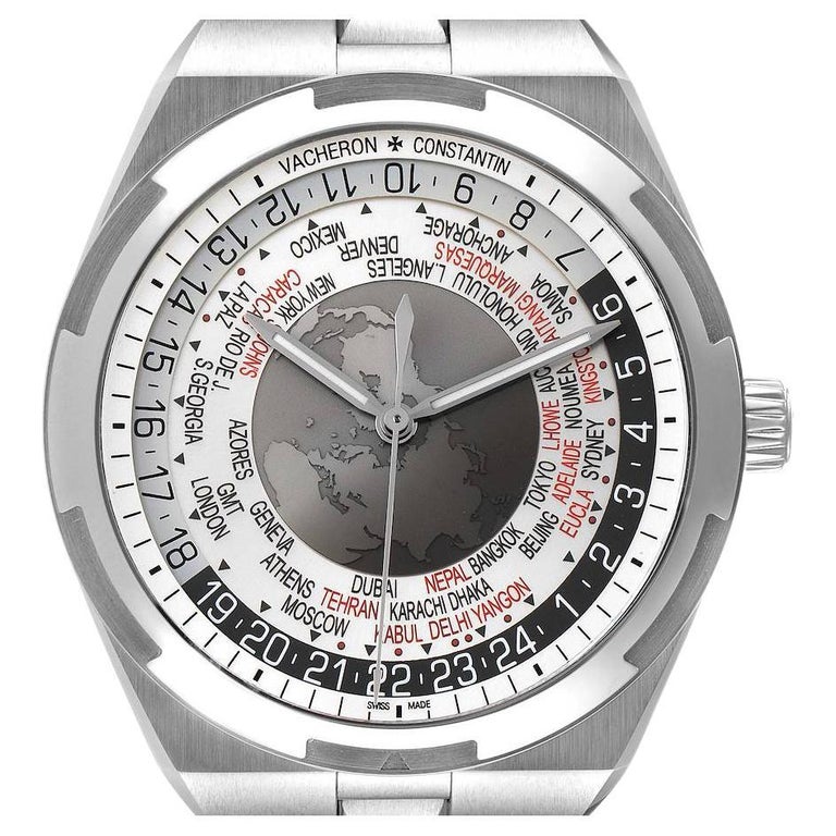 Vacheron Constantin Overseas World Time Steel Mens Watch 7700V For Sale ...
