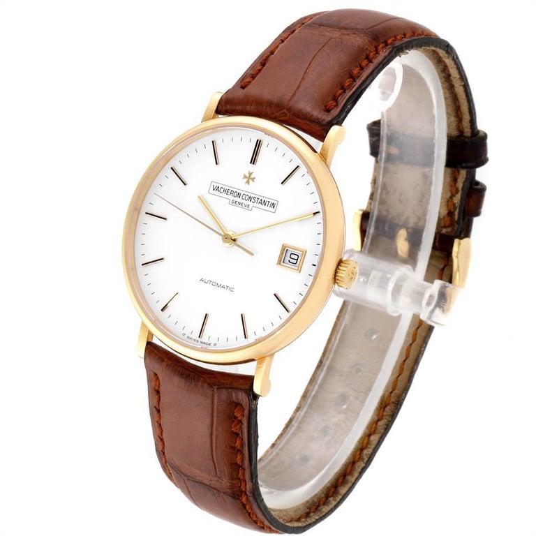 Vacheron Constantin Patrimony Yellow Gold White Dial Men's Watch 42002 ...