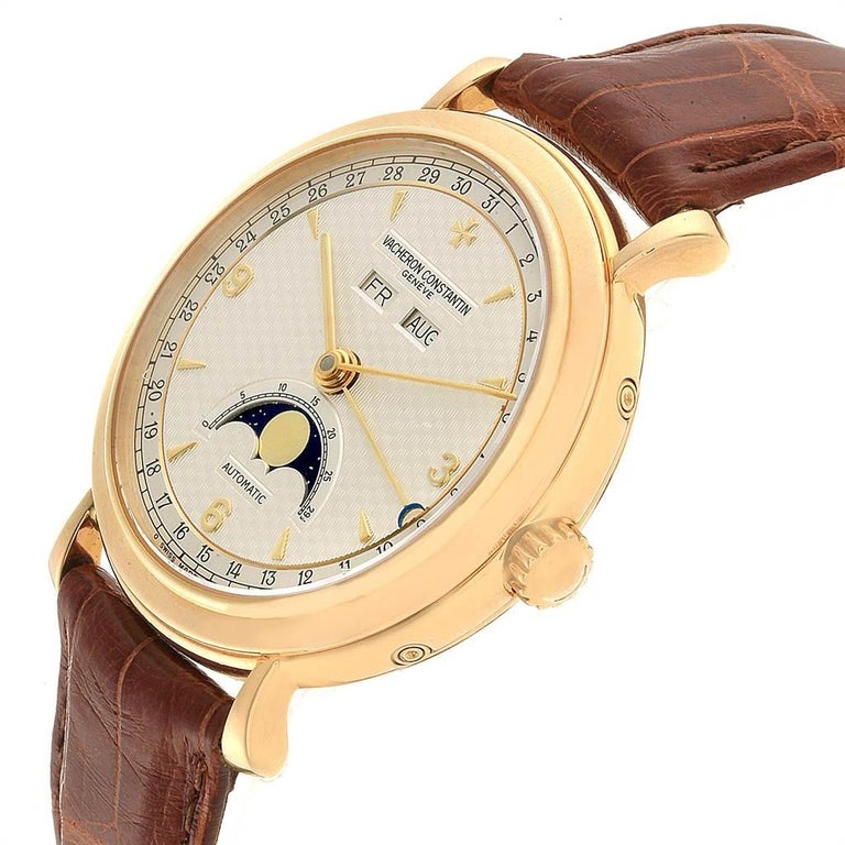 Vacheron Constantin Triple Calendar Moon Phase Yellow Gold Watch 47050 ...