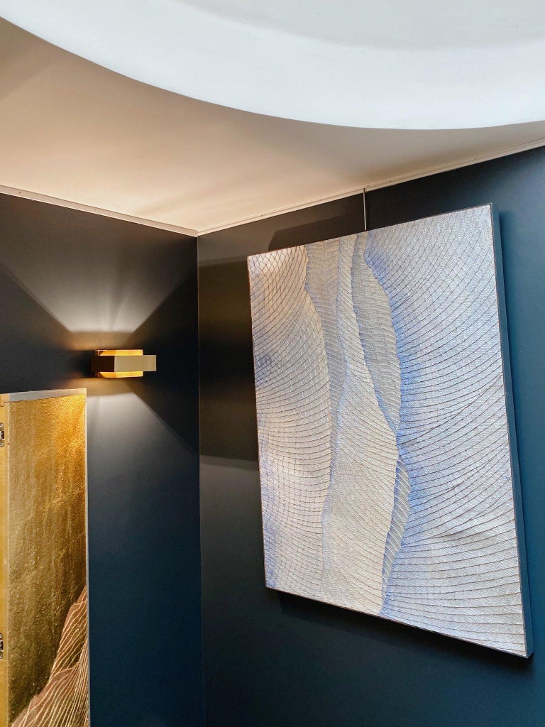 Vadim Garine Porte du Ciel Painting in Mixed-Media, Aluminum and ...