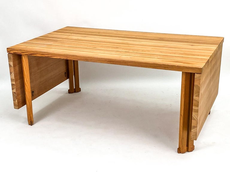 Vagn Fuglsang Pine Dining Table and Six Chairs For Sale at 1stDibs