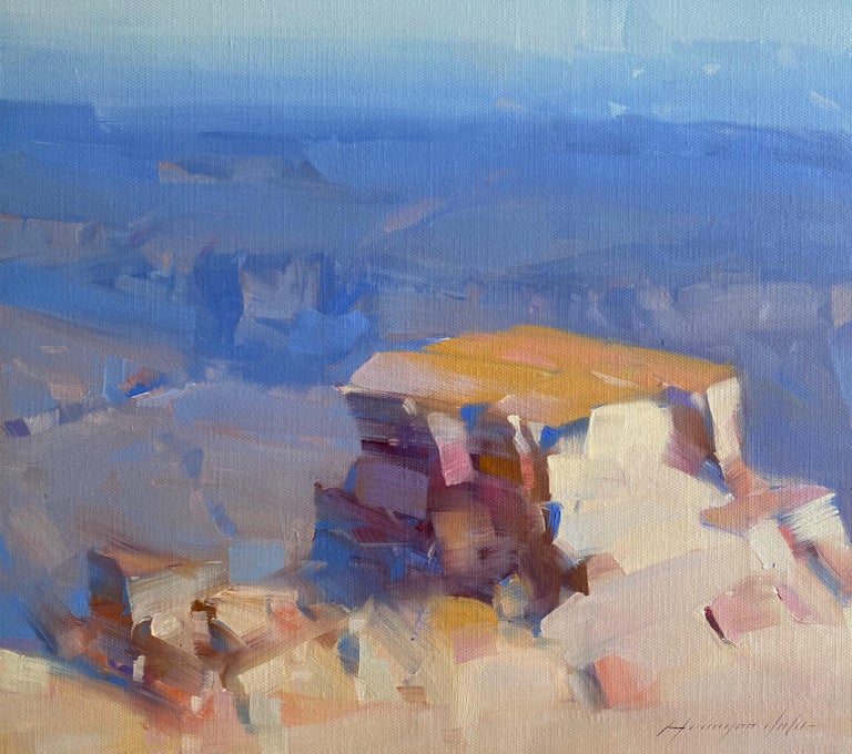 Vahe Yeremyan - Canyon Rock, Original oil Painting, Ready to Hang For ...