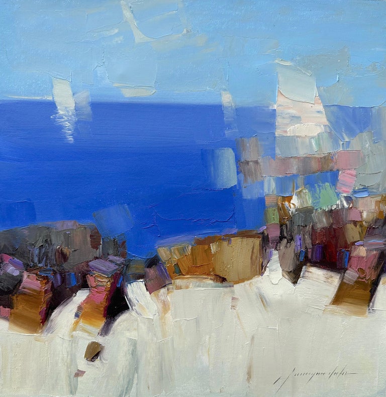 Vahe Yeremyan - Cliffs, Original oil Painting, Ready to Hang For Sale ...