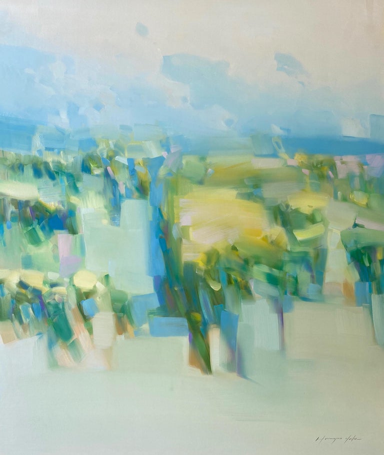 Vahe Yeremyan - Flowers Valley, Original oil Painting, Ready to Hang ...