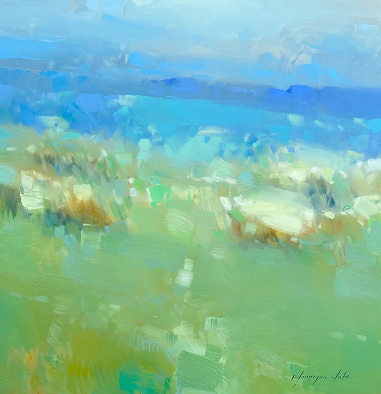 Vahe Yeremyan - Flowers Valley, Original oil Painting, Ready to Hang ...