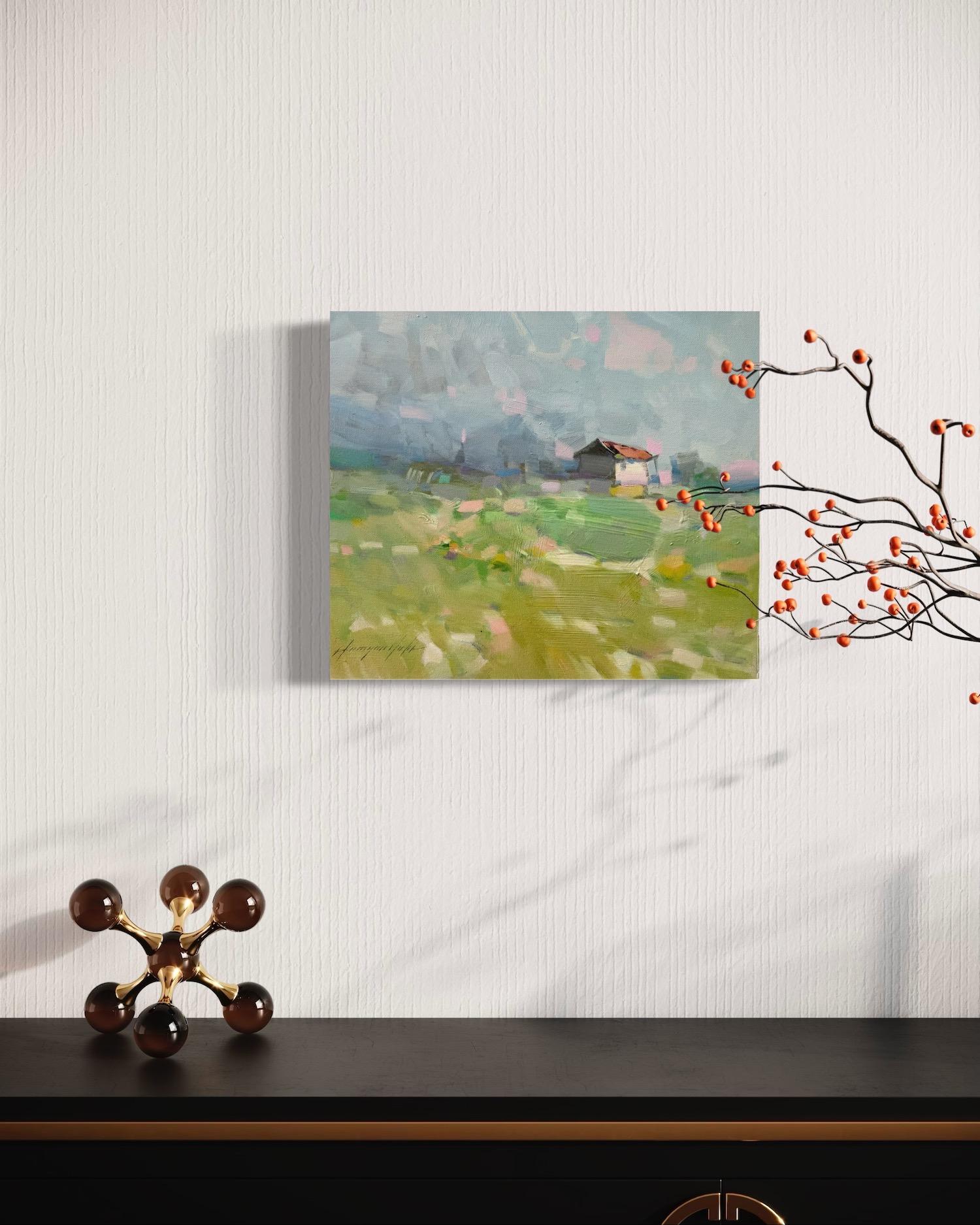Vahe Yeremyan - Village Way Landscape Impressionism Original oil ...