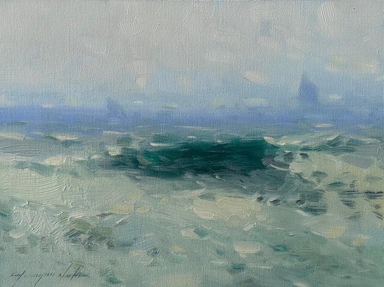 Vahe Yeremyan - Wave, Original oil Painting, Ready to Hang For Sale at ...