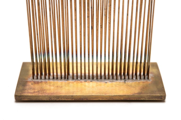 Val Bertoia 'Sound of V' Sonambient Sculpture Silicon Bronze Rods in ...