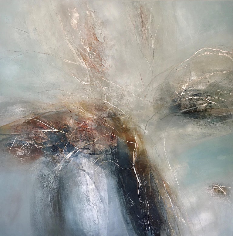 Val Hudson - Homage to Tree II - contemporary abstract oil wax ...