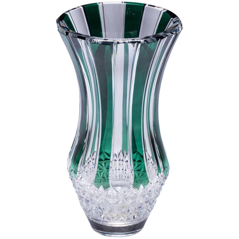Val St. Lambert crystal vase For Sale at 1stDibs