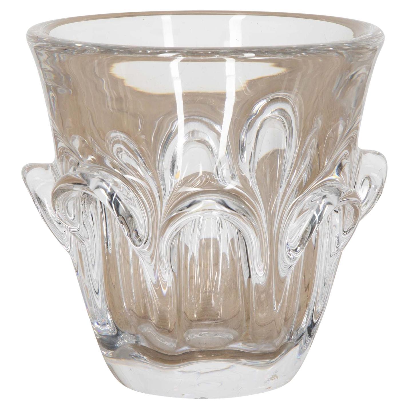 Val St. Lambert, Belgium. Set of five Art Deco liqueur glasses in ...