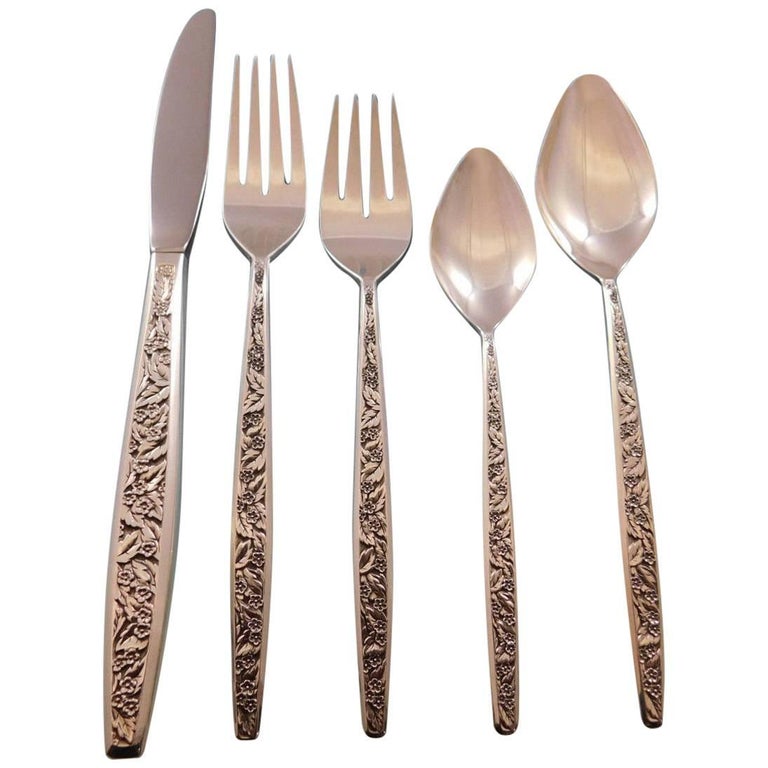 Valencia by International Sterling Silver Flatware Set for 8 Service 46 ...