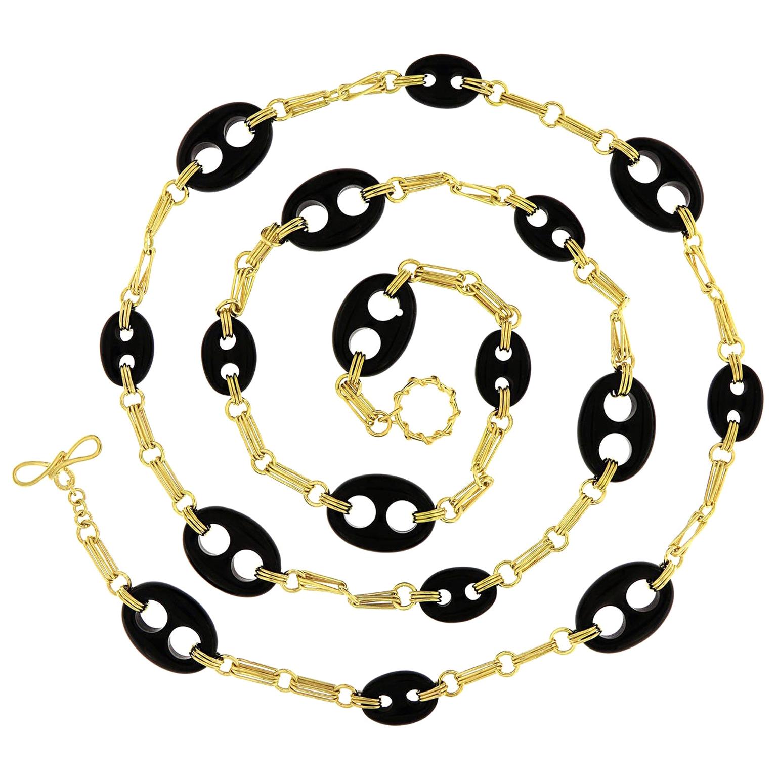 Loree Rodkin Yellow Gold Diamond Chain Lariat Y-Necklace at 1stDibs