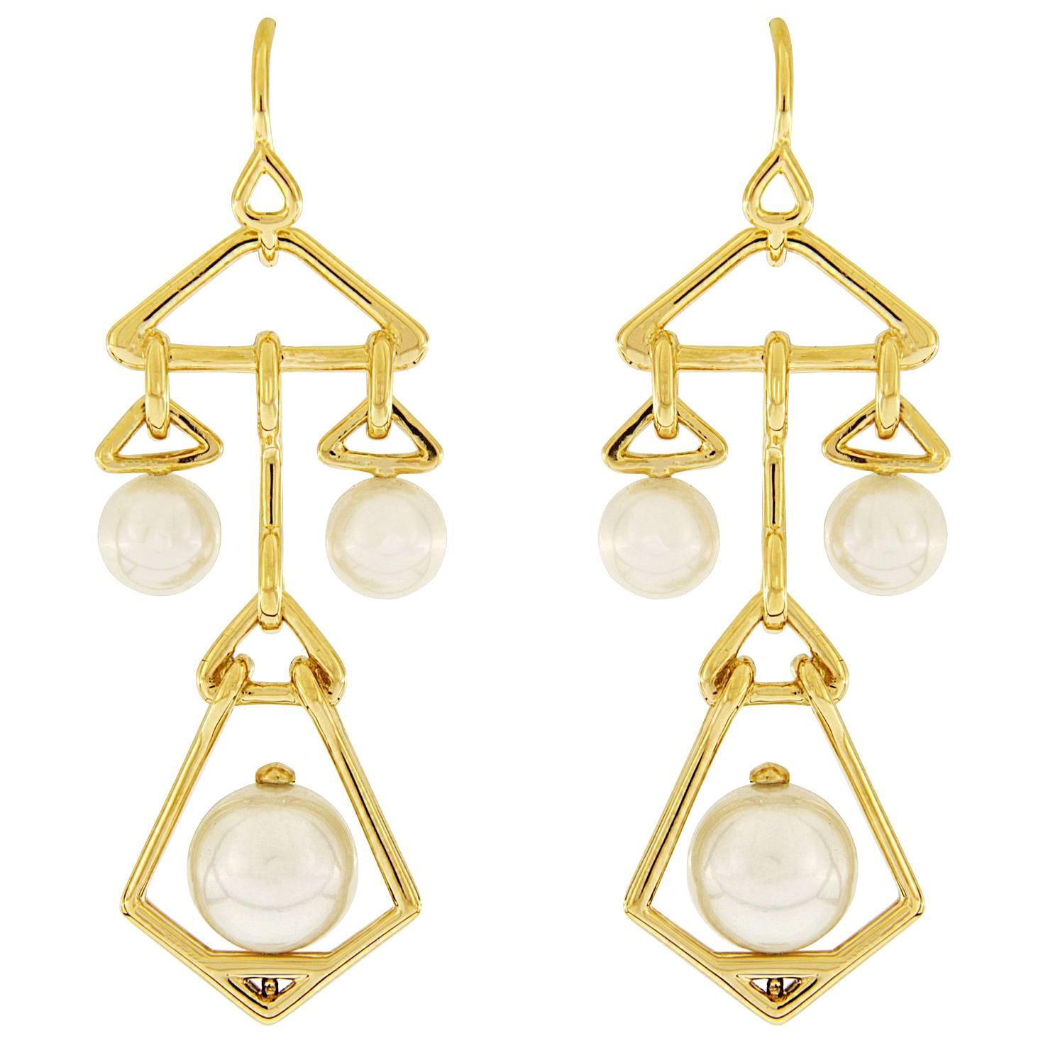 Unusually Long Victorian Earrings at 1stDibs