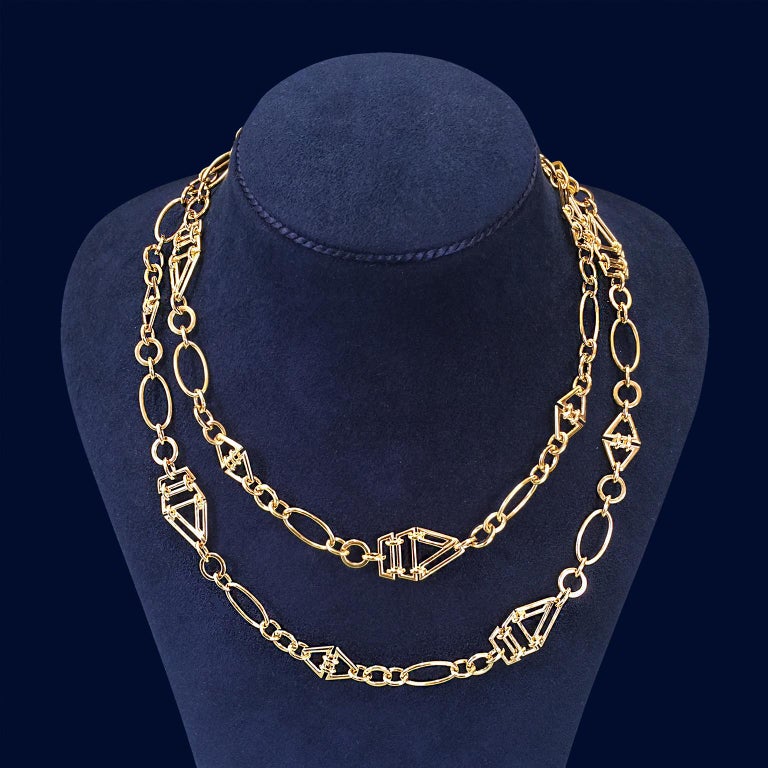 Valentin Magro Sail Boat Chain Necklace For Sale at 1stDibs