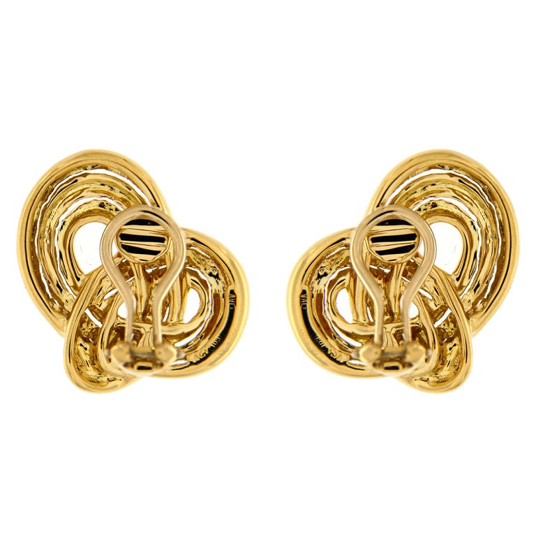 Valentin Magro Small Gold Rope and Wire Overlap Earrings For Sale at ...