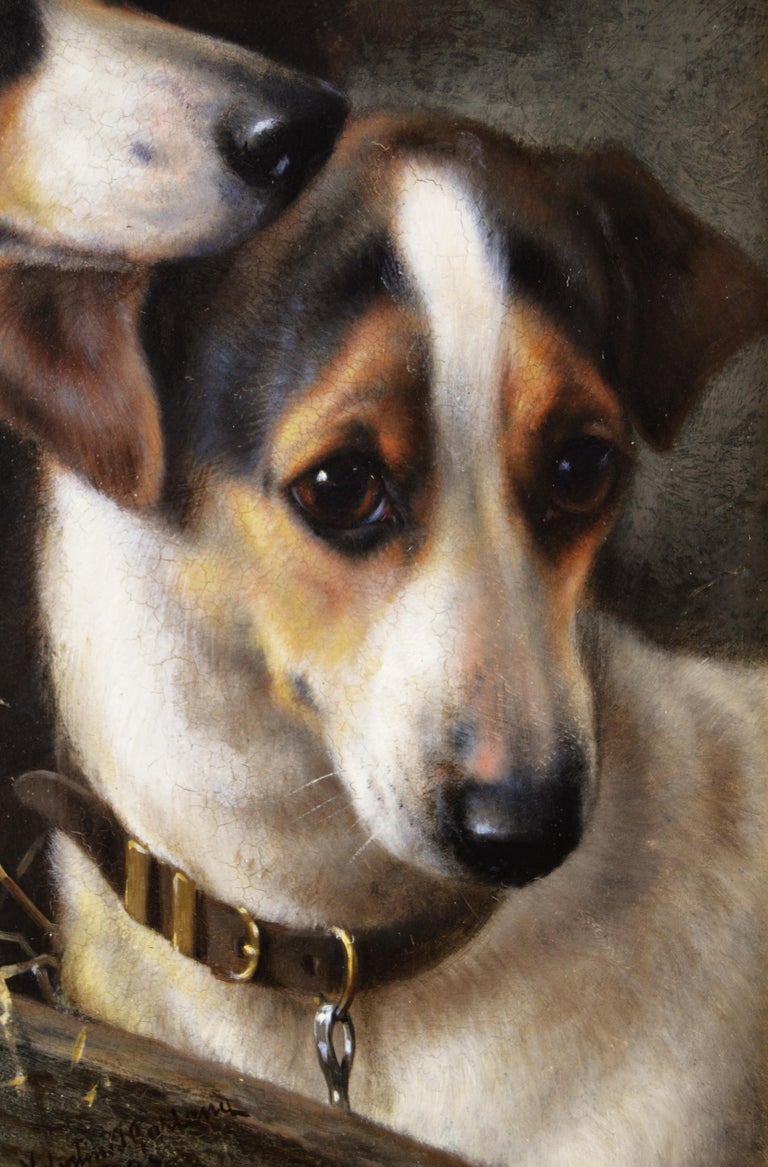 Valentine Thomas Garland - 19th Century dog portrait oil painting of ...
