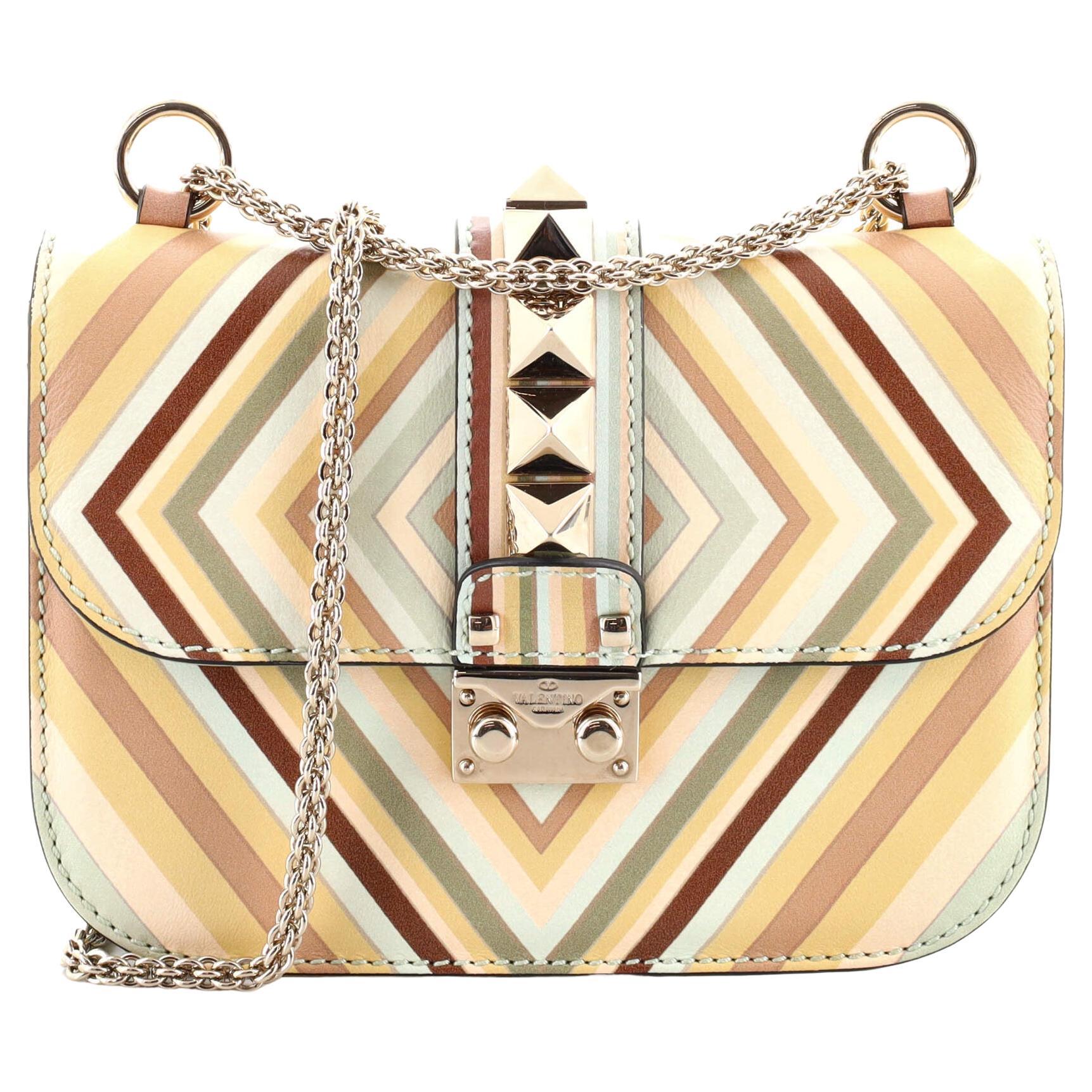 Valentino Rockstud Flip Lock Flap Bag Leather Mini at 1stDibs