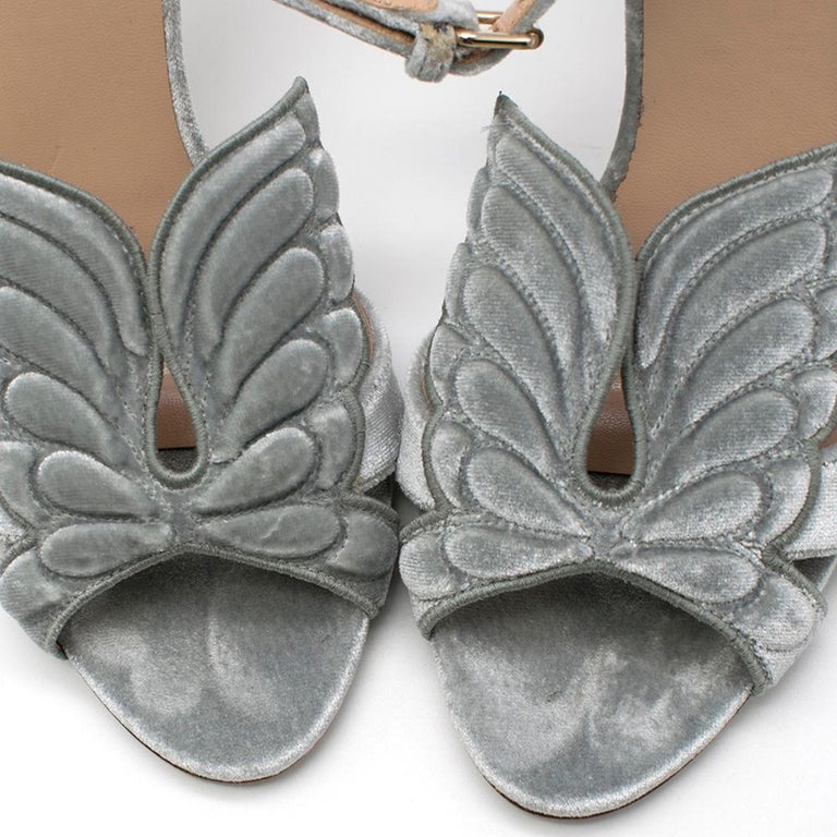 Valentino 'angelicouture' Angel Wing Velvet Sandals 38.5 at 1stDibs
