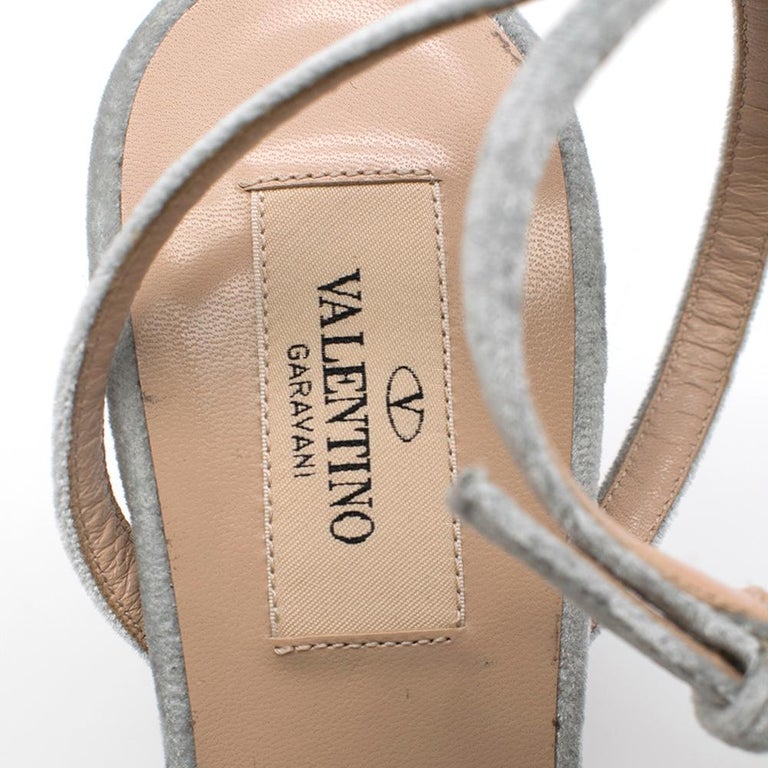 Valentino 'angelicouture' Angel Wing Velvet Sandals 38.5 at 1stDibs