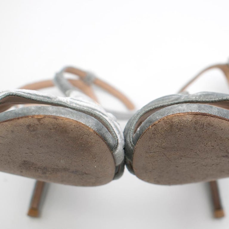 Valentino 'angelicouture' Angel Wing Velvet Sandals 38.5 at 1stDibs